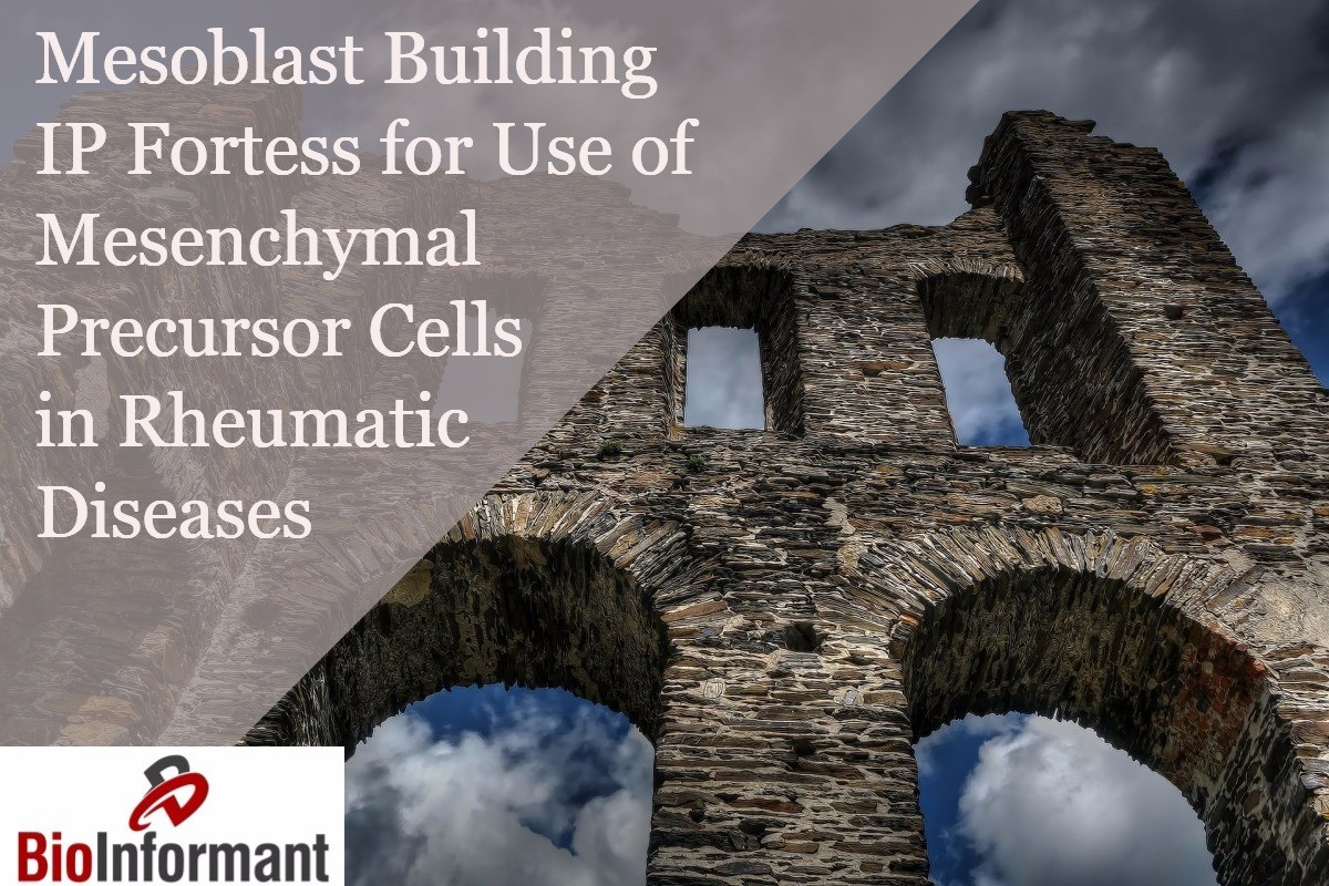 Mesoblast Building IP Fortess for Use of Mesenchymal Precursor Cells in ...